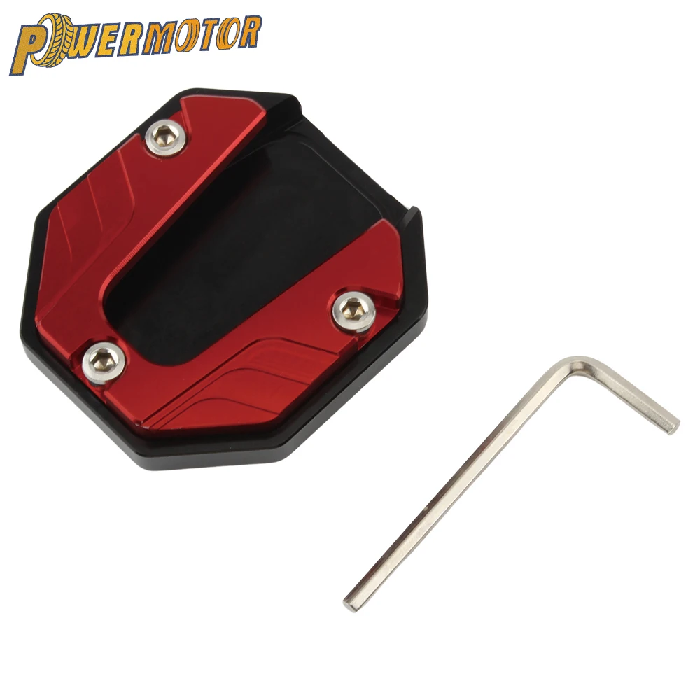 Motorcycle-Kickstand-Extender-Foot-Side-Scooter-Moped-Bike-Universal ...