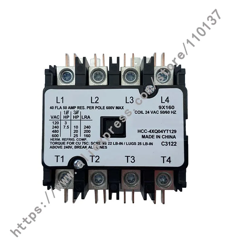 24V-40A-9X160-HCC-4XQ04YT129-American-four-pole-AC-contactor-flying ...