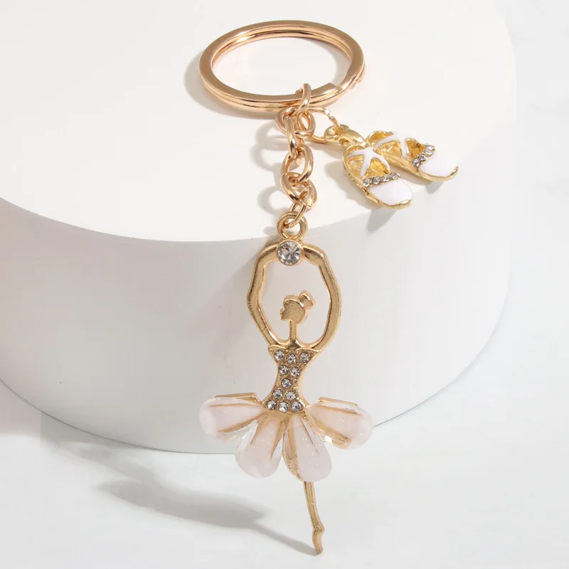 Cute-Enamel-Keychain-Ballerina-Ballet-Shoes-Key-Ring-Dancer-Key-Chains ...