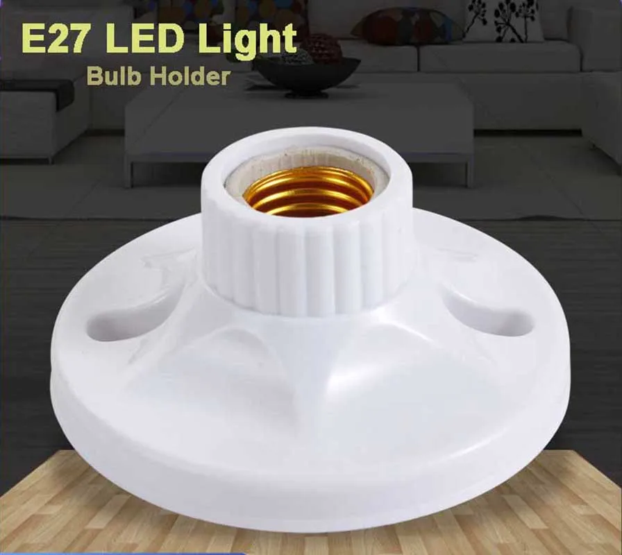 E27 Screw Surface Mounted LED Bulb Base Bakelite Liner Paperback Lamp ...