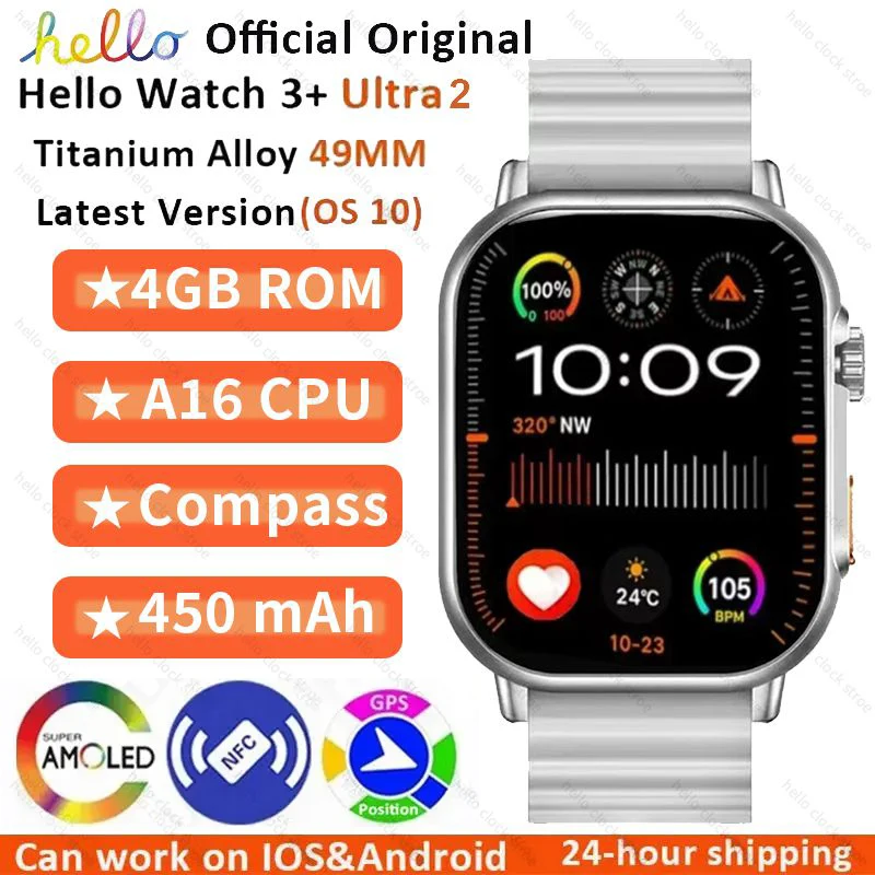 Hello-Watch-reloj-inteligente-3-Plus-para-hombre-y-mujer-pulsera-Ultra ...