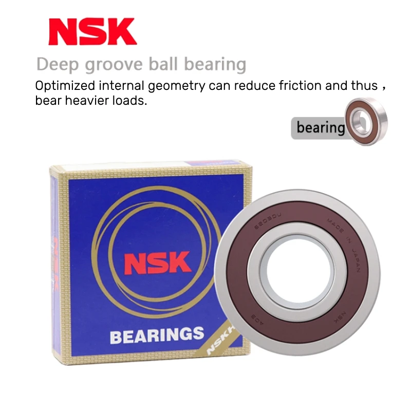 Deep groove ball bearing NSK High speed 6006 2RS ZZ DDU bearing steel 30×55×13mm