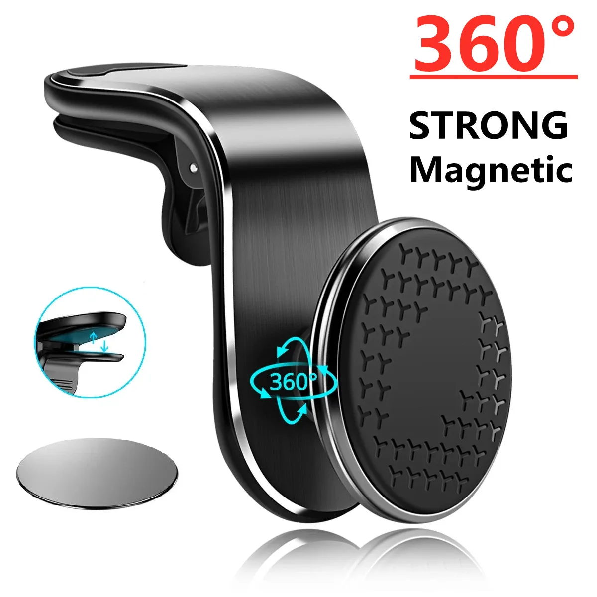 Magnetic-Car-Phone-Holder-Stand-Air-Vent-Magnet-Car-Mount-GPS ...