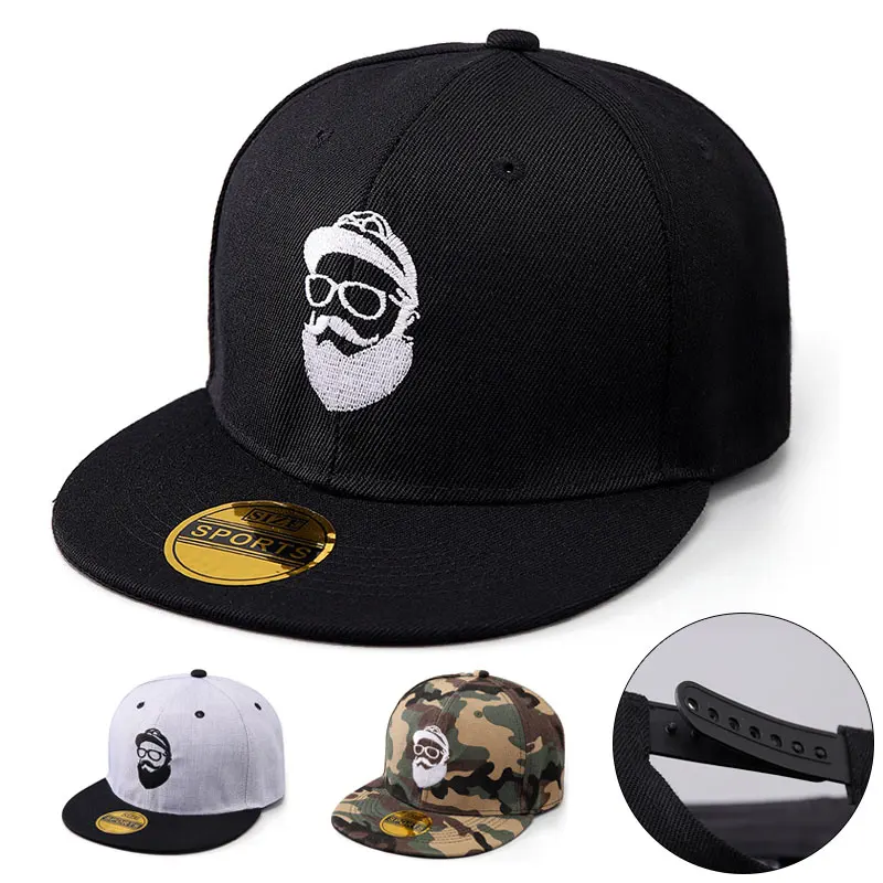 Uncle Beard Baseball Cap, Fashionable Flat-Brim Hip-Hop Hat for Men and ...