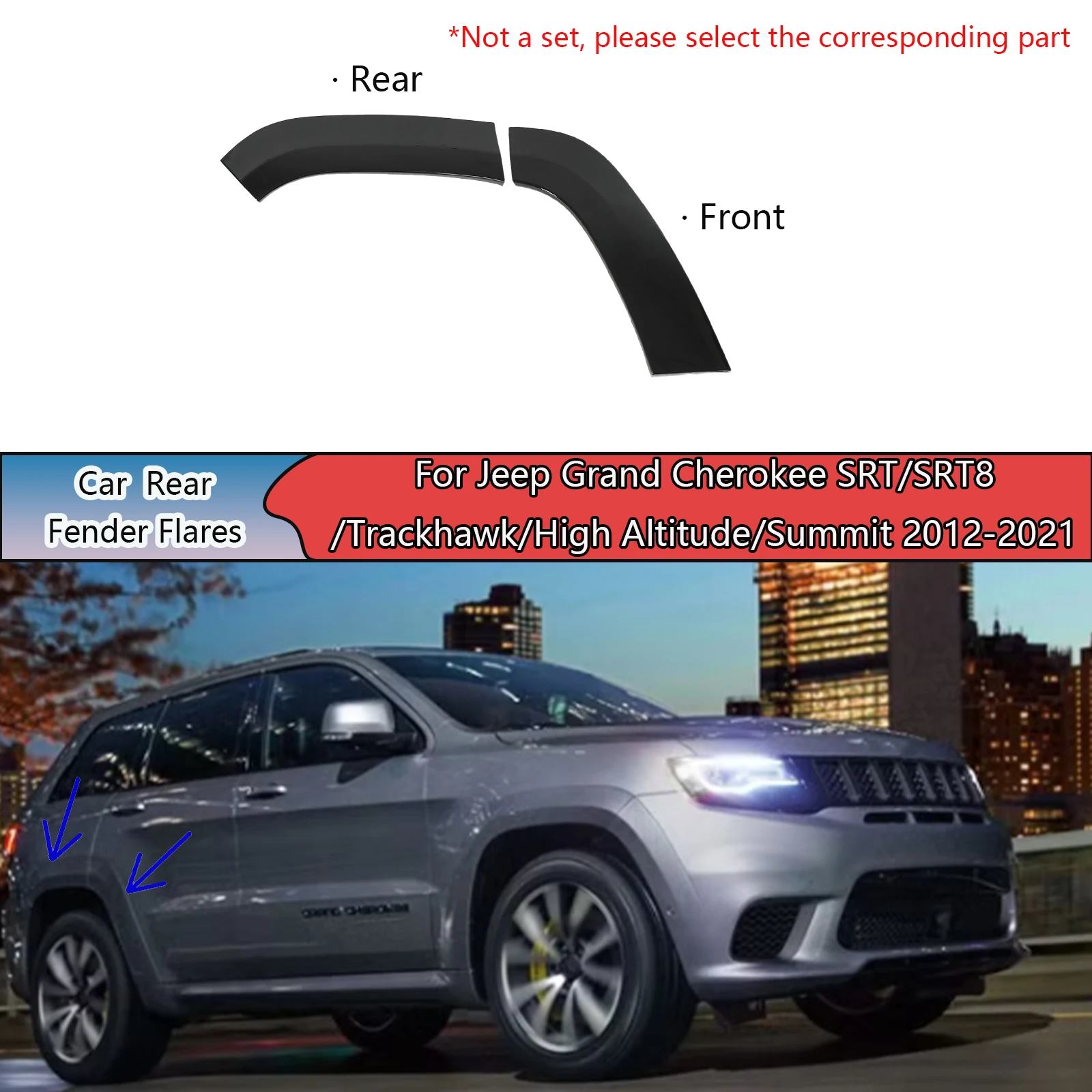 For Jeep Grand Cherokee SRT/SRT8/Trackhawk/High Altitude/Summit 2012 ...