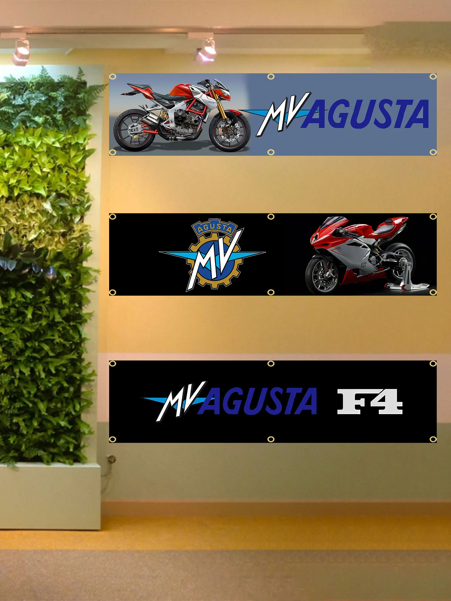 60x240cm MV Agustas Motorcycle Flag Banner Tapestry Polyester Printed ...