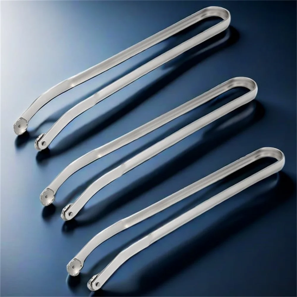 BBQ-Sausage-Turning-Tongs-Stainless-Steel-Nonstick-Sausage-Tongs ...