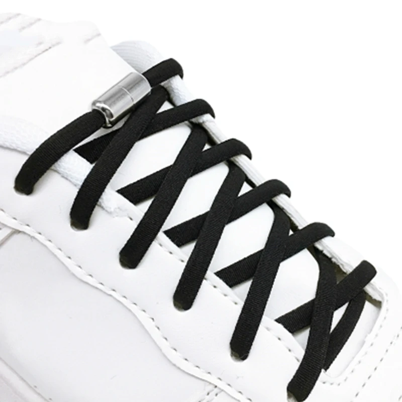 100-Elastic-Strapless-Shoelace-Children-Metal-Lock-Shoelace-Adult ...