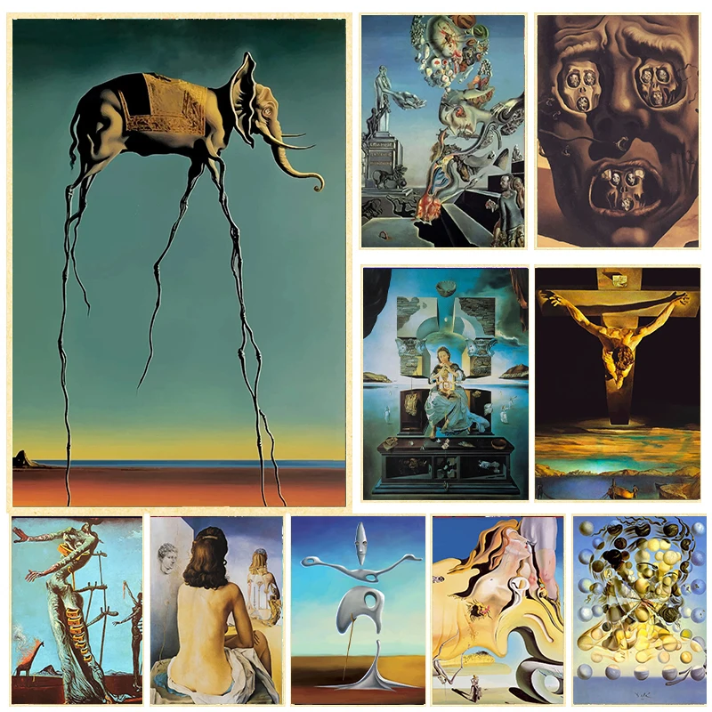 Surrealism-Famous-Artwork-By-Salvador-Dali-Canvas-Painting-Posters-And ...