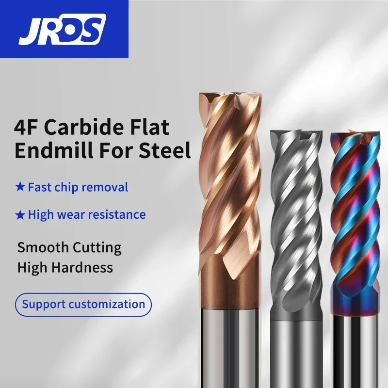 JRDS-CNC-Carbide-End-Mills-4-Flute-Tungsten-Machine-End-Mill-Tools ...