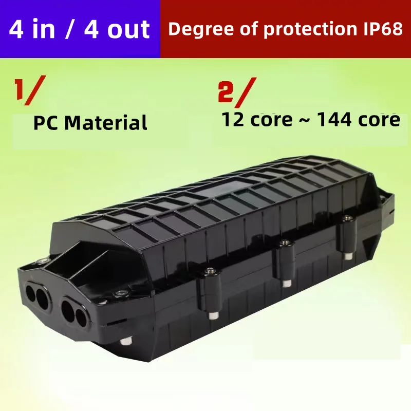 Optical-fiber-splicing-joint-box-4-in-4-out-72-48-96-144-core-optical ...