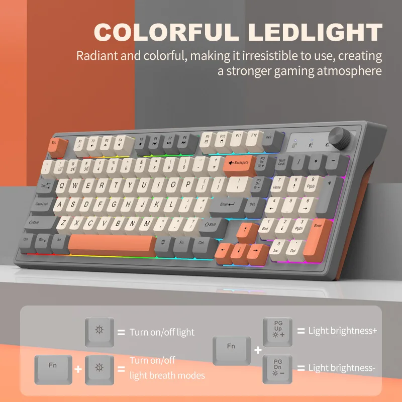 Bluetooth-Wireless-K98-Mechanical-Tactile-Keyboard-Wireless-Keyboard ...