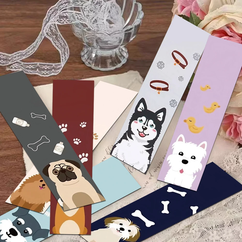 30pcs Cartoon Cute Dogs Bookmarks DIY Decorative Materials Reading ...