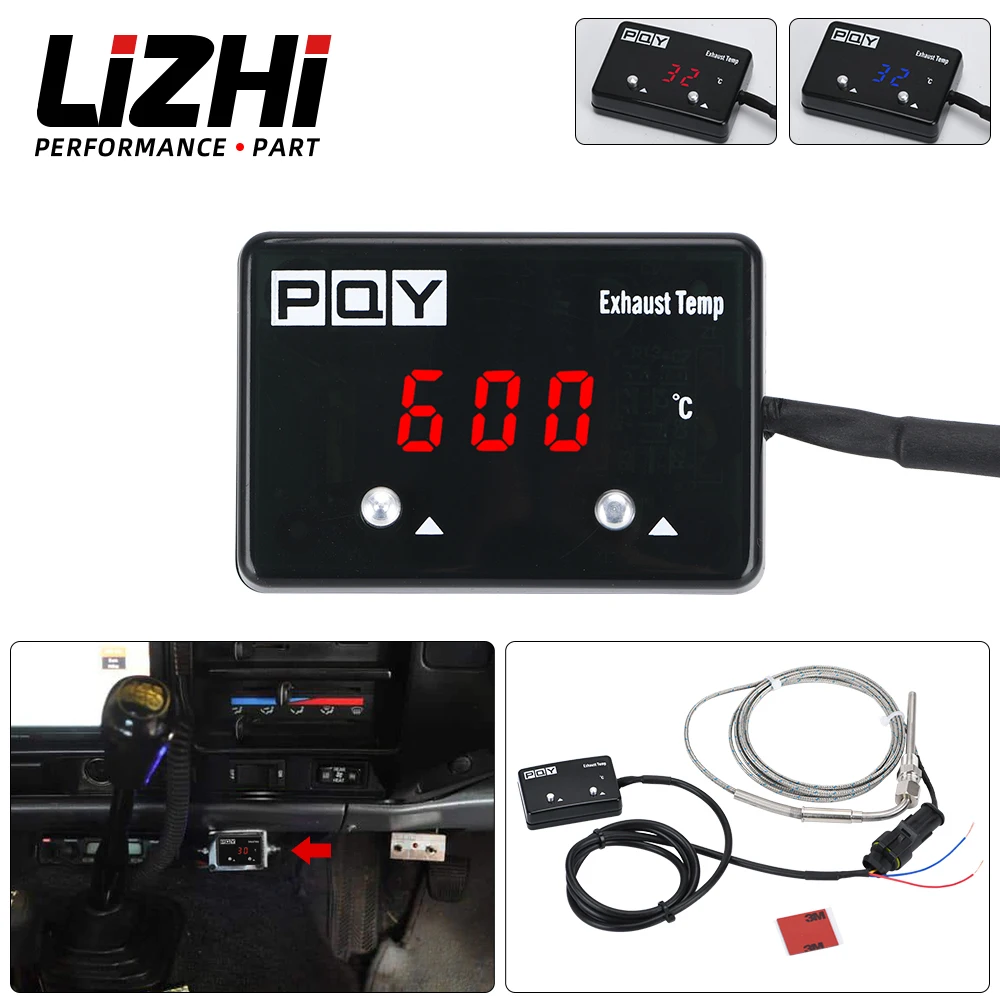 Car-Exhaust-Temp-Gauge-Exhaust-Gas-Meter-Digital-With-Sensor-EXT ...