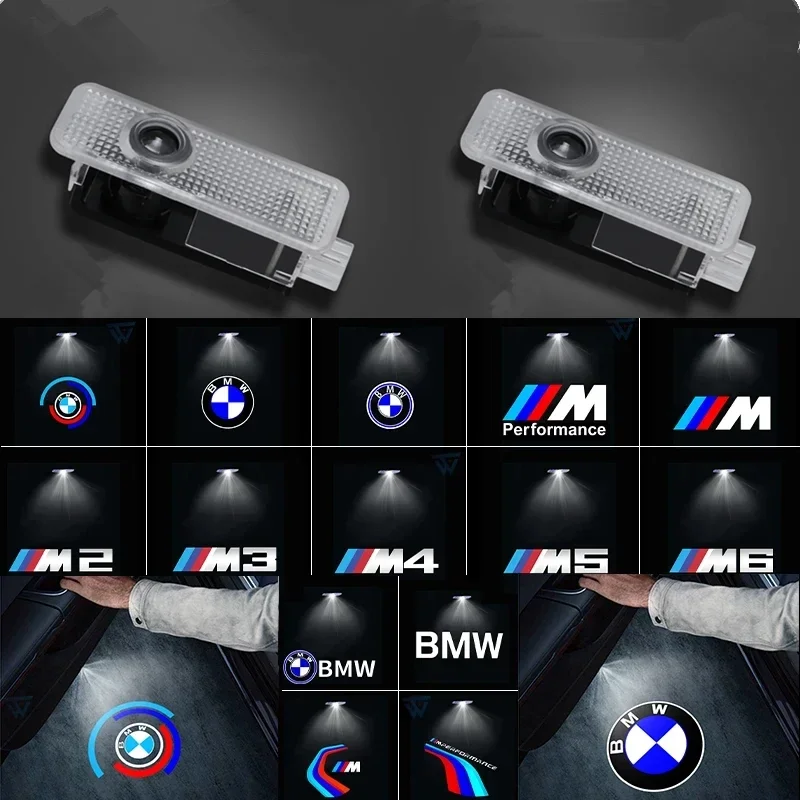 2-4Pcs-LED-car-door-welcome-light-warning-light-projector-for-BMW-X1-X2 ...