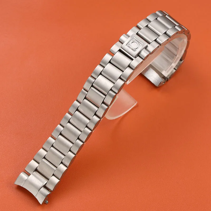 Omega-Reloj-de-acero-inoxidable-para-hombre-pulsera-con-hebilla-de ...