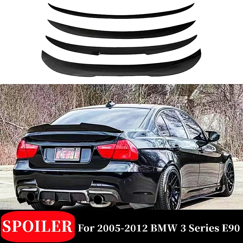 For-2005-2012-BMW-3-Series-E90-M3-M4-MP-PSM-Style-Carbon-Glossy-Black ...