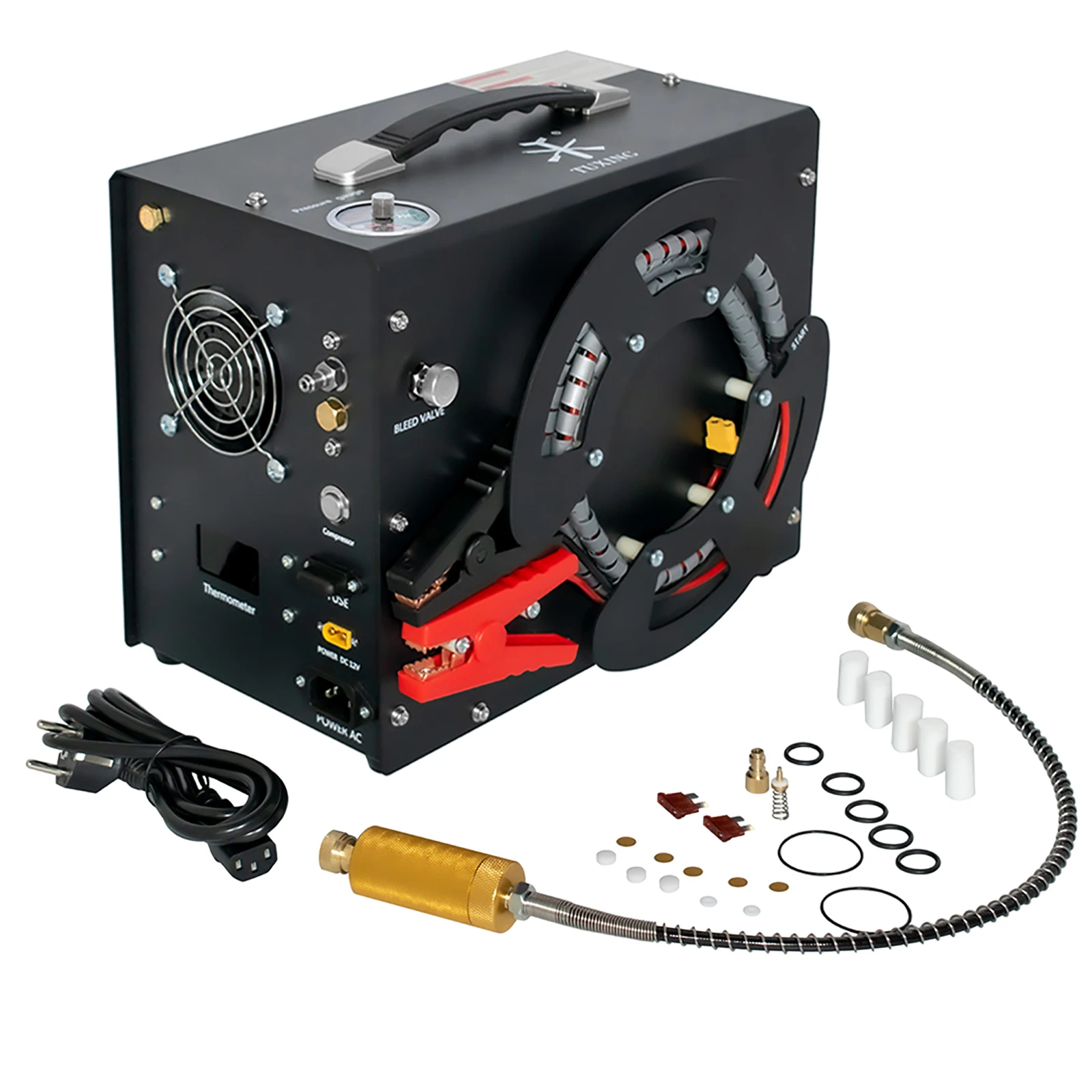 TUXING-300Bar-12V-PCP-Compressor-4500Psi-High-Pressure-Air-Compressor ...
