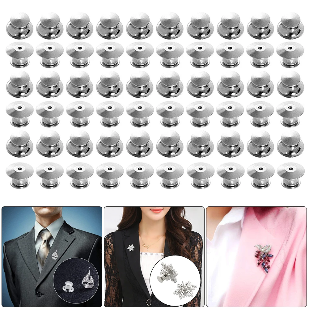 10-30-Pcs-Locking-Pin-Backs-Metal-Pins-Keepers-Clasp-Clutches-for-Party ...