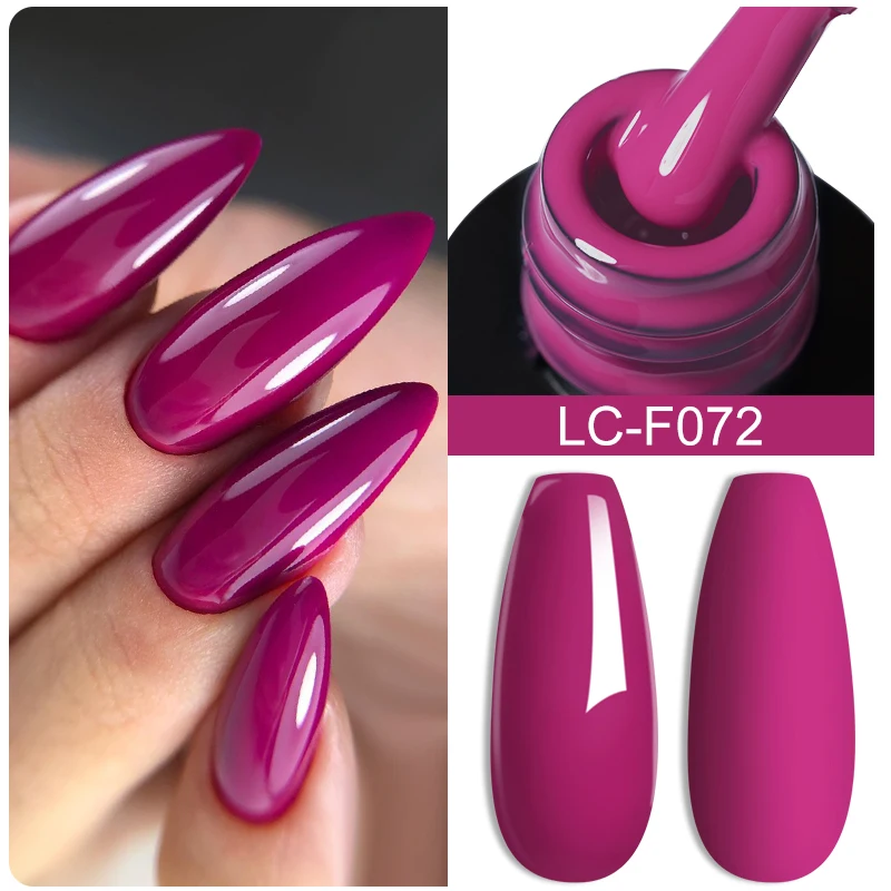 Lilycute-7ml-Pflaumen-farbe-Nagel-Gel-politur-Nail-Art-Vernis-semi-permanente-Manik-re-DIY ...