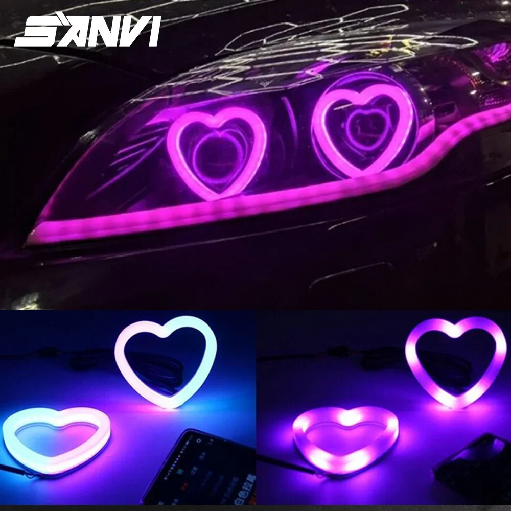 Angel-Eyes-RGB-Heart-Halo-Ring-with-Bluetooth-Remote-Control-Dynamic ...