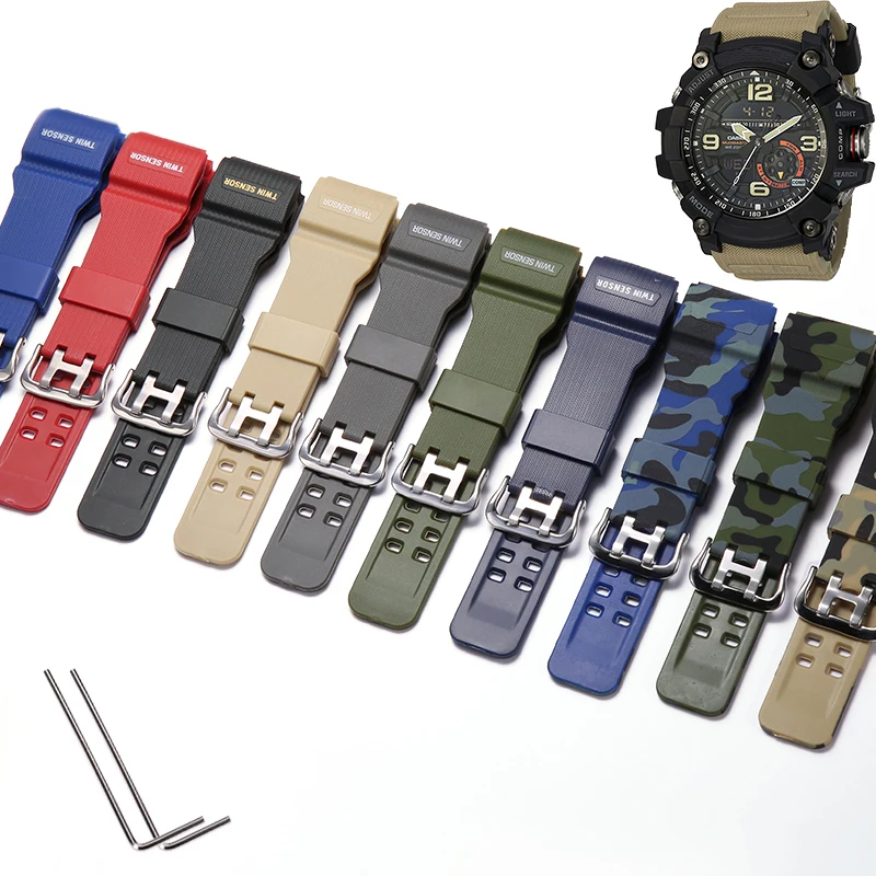 Watchband-Accessories-Resin-Strap-Suitable-for-Casio-Mudmaster-GG1000 ...