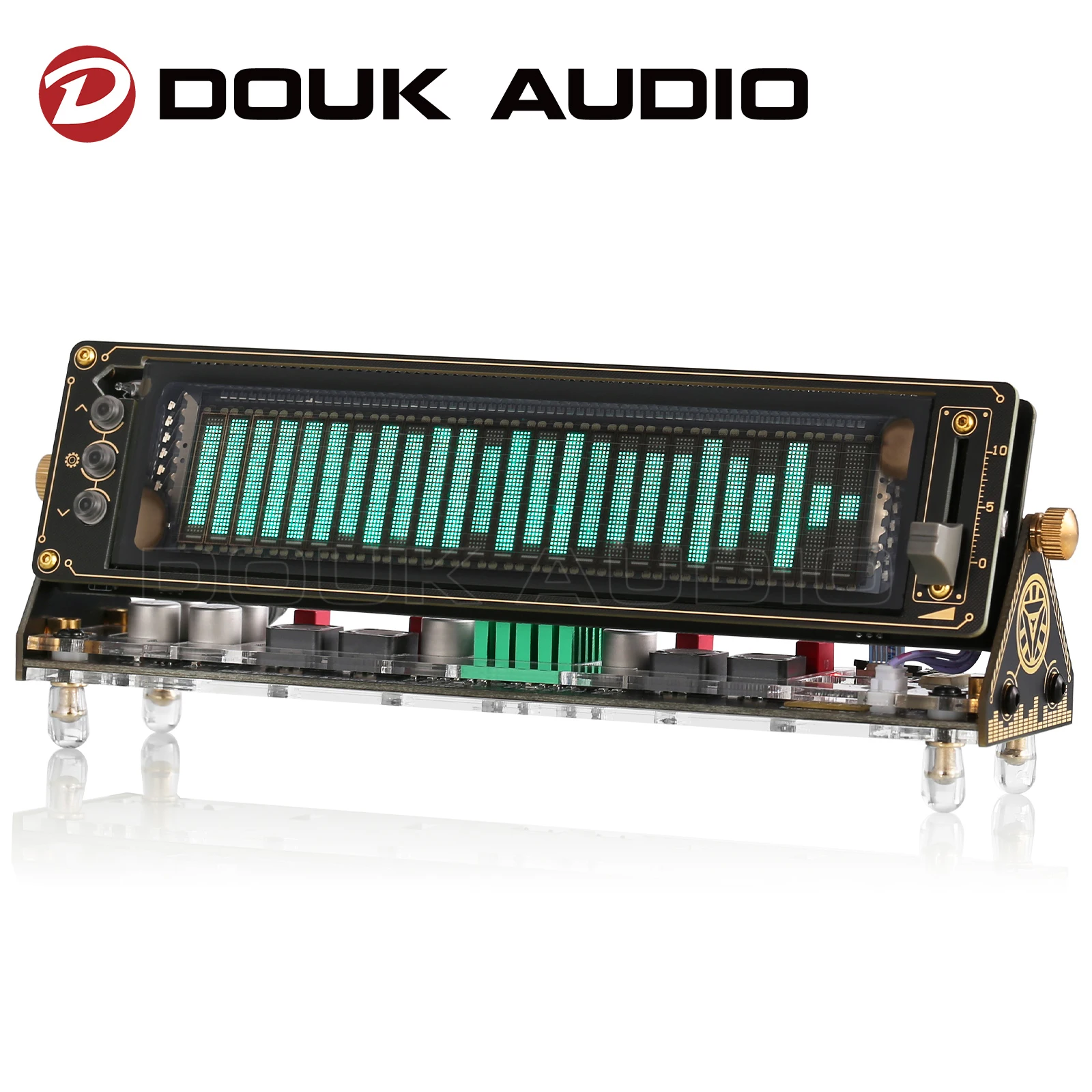 Douk Audio 하이파이 블루투스 5.0 스테레오 디지털 앰프, VFD 오디오 스펙트럼 분석기, 스피커 수신기, 파워 앰프 ...