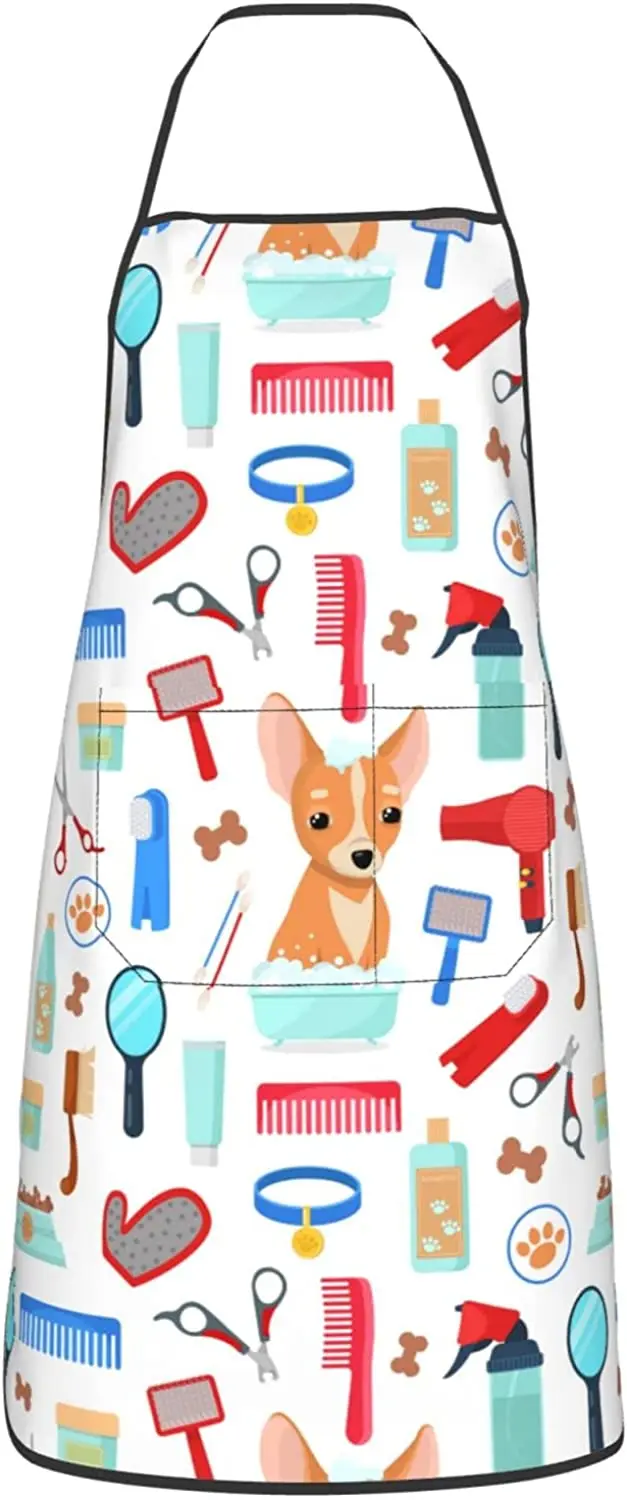 Pet Grooming For Dogs And Cats Aprons Kitchen Chef Waterproof ...