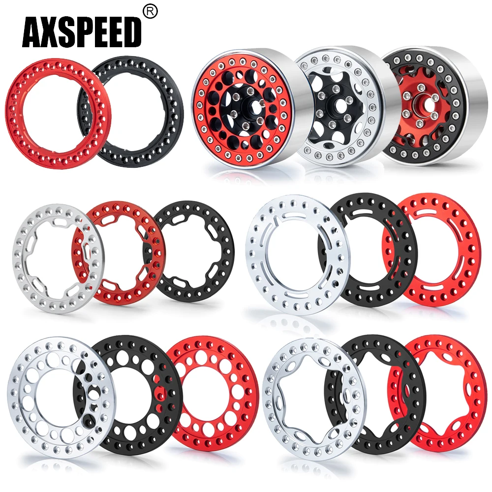 AXSPEED-4Pcs-Aluminum-Alloy-Replacement-Wheels-Rings-for-Axial-SCX10 ...