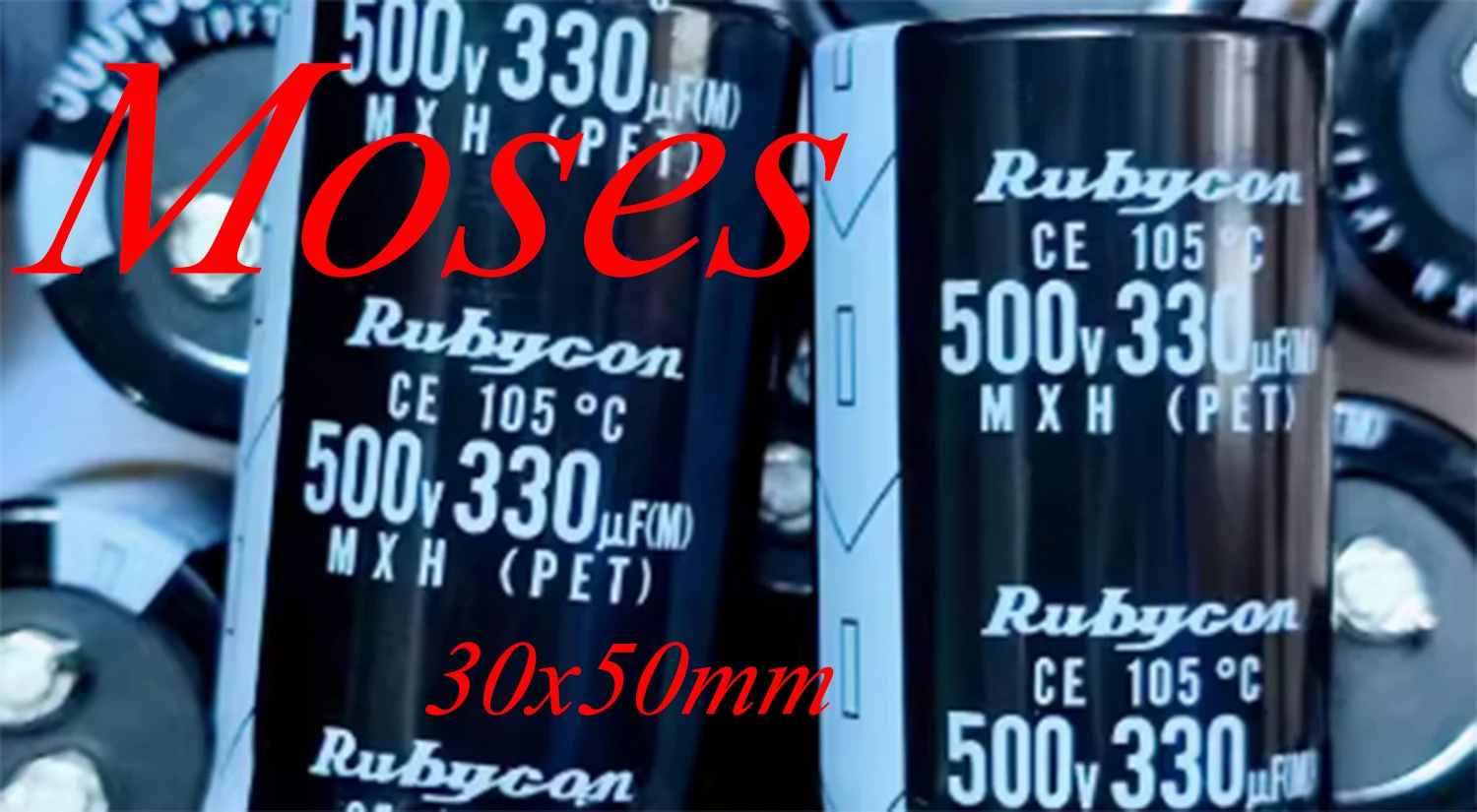 500v-330uf-30x50mm-Rubycon-SAMXON-100-Original-New-Capacitance-High-Quality-Audio-Electrolytic ...