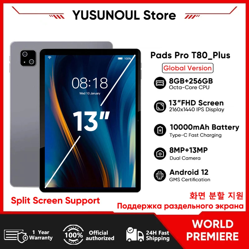 Super-High-Defined-13-Inch-Large-Screen-8GB-256GB-10000mAh-Battery ...