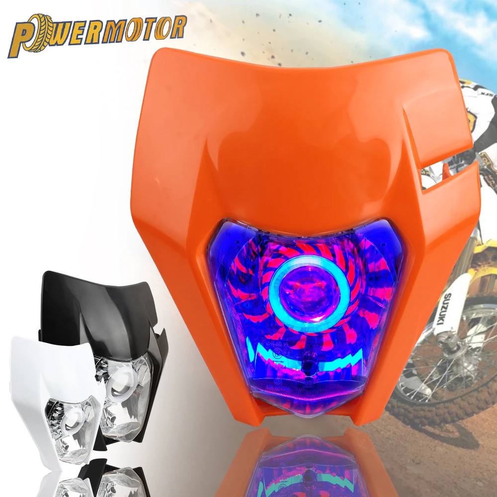 For-KTM-LED-Motorcycle-Headlight-Plate-EXC-300-XC-SX-125-250-350-450 ...