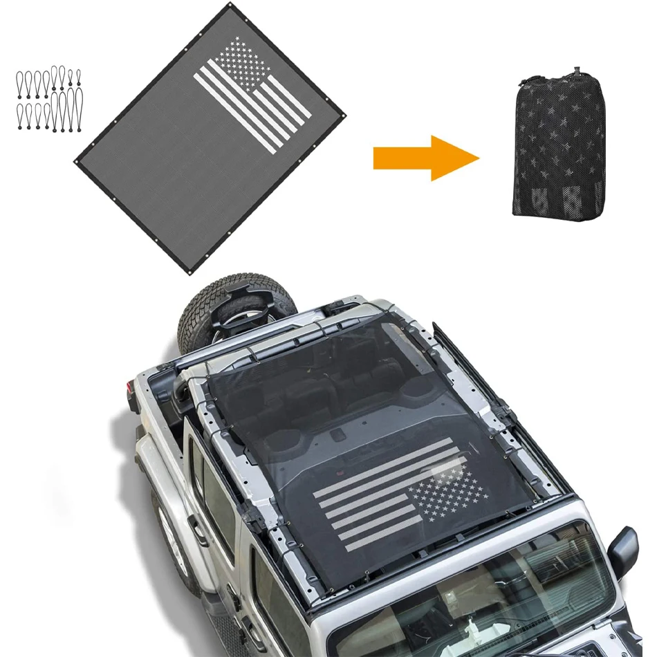 TM-Mesh-Shade-Top-Full-Length-Sunshade-Screen-for-2018-2022-Jeep ...