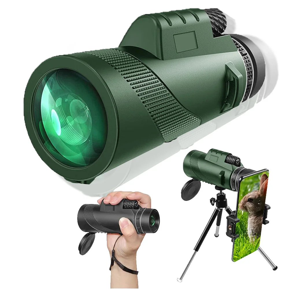 80x100-Portable-Monocular-Telescope-Monocle-monocular-Long-Reach-Long ...