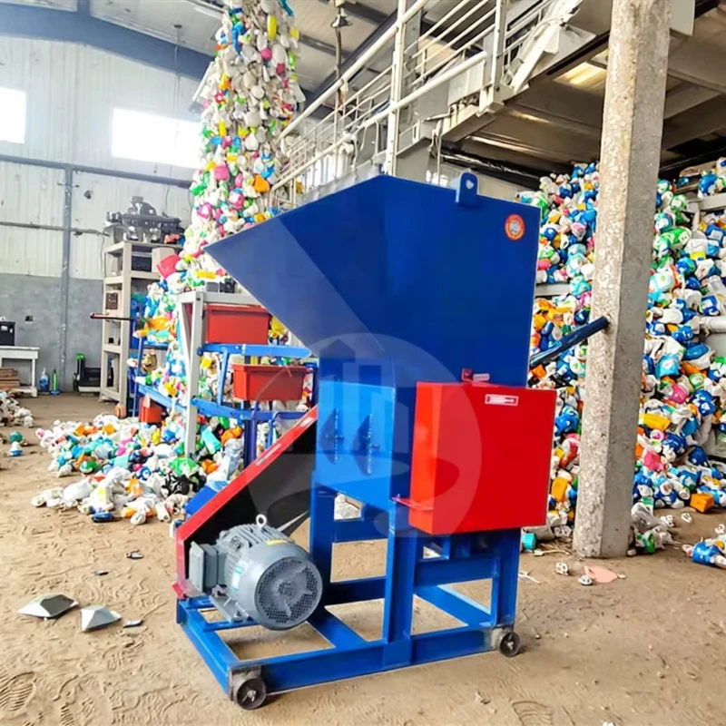 Industrial PE PET Plastic Shredder Crusher Double Shaft Waste Crusher ...