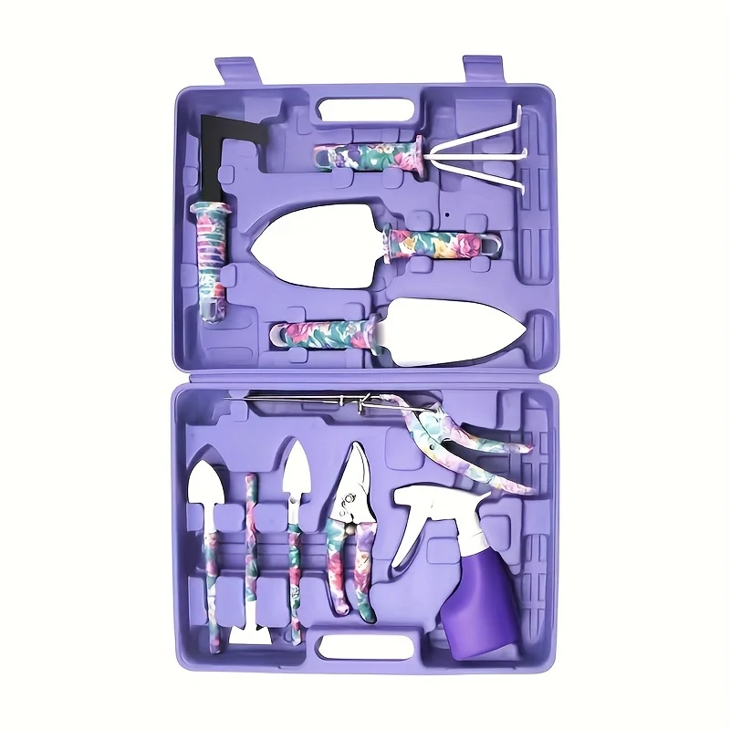 Gardening-Tool-Set-Gift-Box-Pruning-Scissors-Shovel-Rake-Spade-Scissors ...