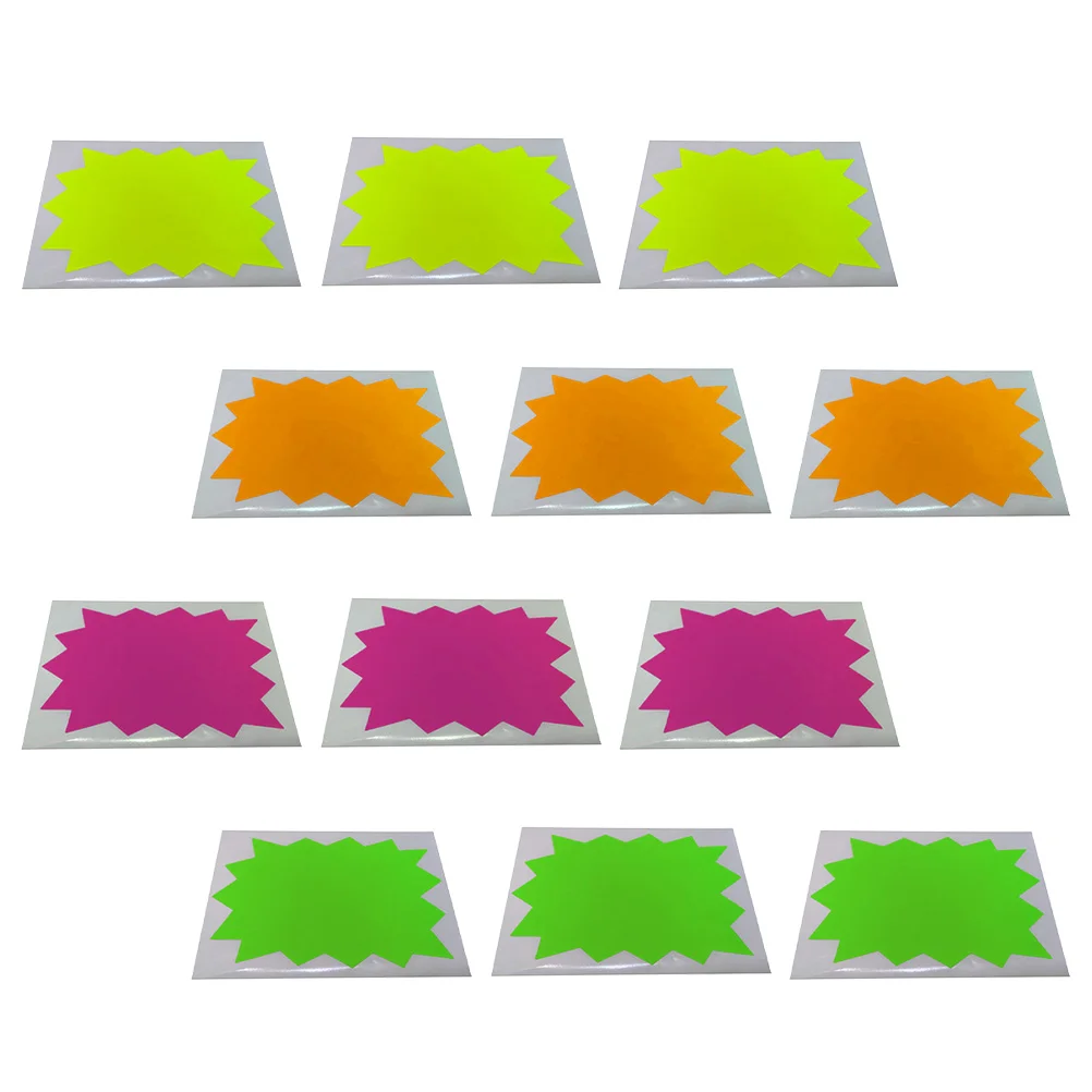Bright Color Removable Labels Supermarket Price Decals Adhesive Notes ...