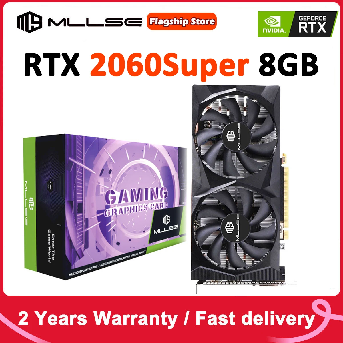 Mllse Rtx 2060 Super 8gb Graphics Card Gddr6 256bit Gpu Pci Express 3 ...