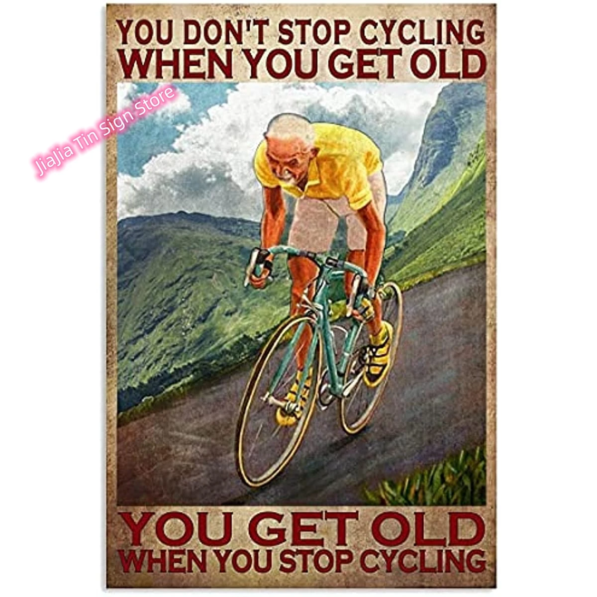 Cartel-de-esta-o-de-Metal-Vintage-Don-t-Stop-Cycling-cartel-de-esta-o ...