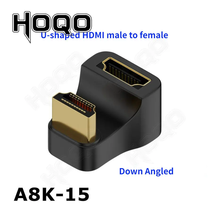 180 Degree Angled U-shaped standard HDMI-compatible Converter HDTV Male ...