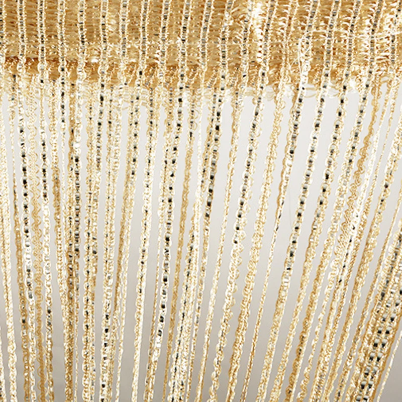 Beaded-Curtain-Door-Tassel-String-Curtain-Partition-Curtain-Silver ...