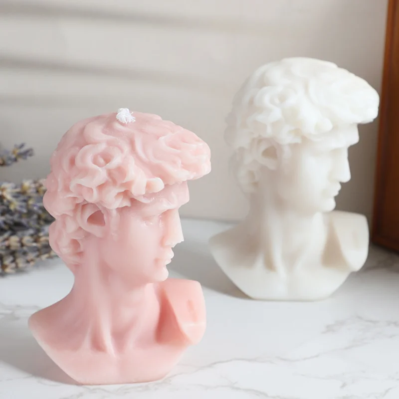 3D David Avatar Silicone Candle Mould Art David Body Plaster Mould DIY