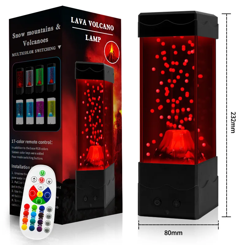 Lava-Lamp-USB-Powered-Volcano-Night-Light-Room-Office-Desktop ...