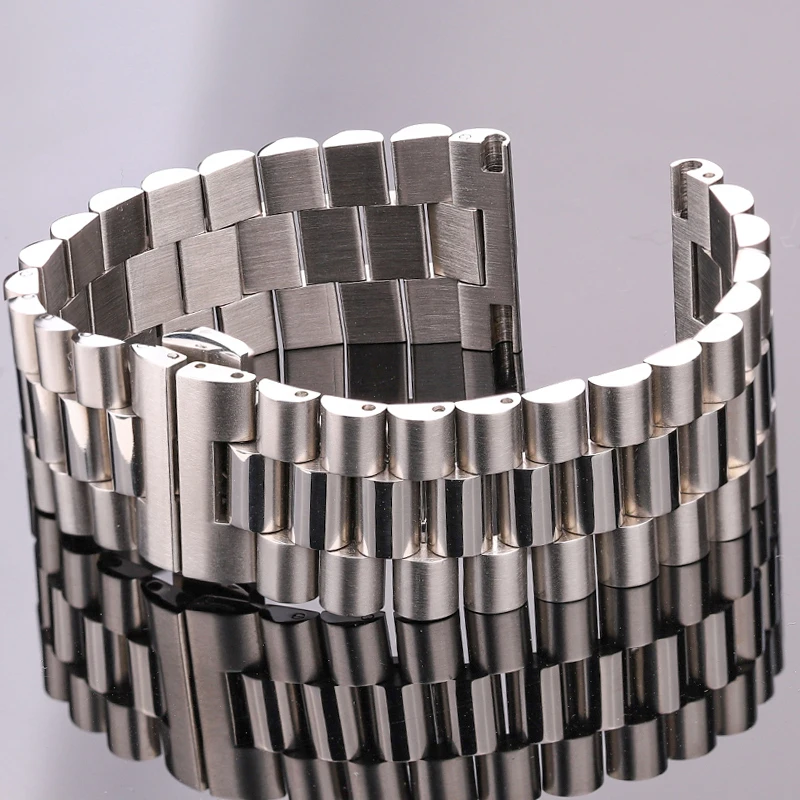 Stainless-Steel-Strap-22mm-21mm-20mm-18mm-16mm-Solid-Metal-Watch ...