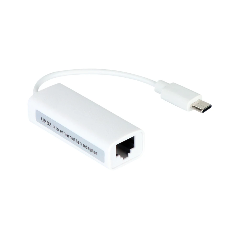 Adaptador-de-red-Ethernet-USB-2-0-tipo-C-a-RJ45-10-100-Cable-de ...