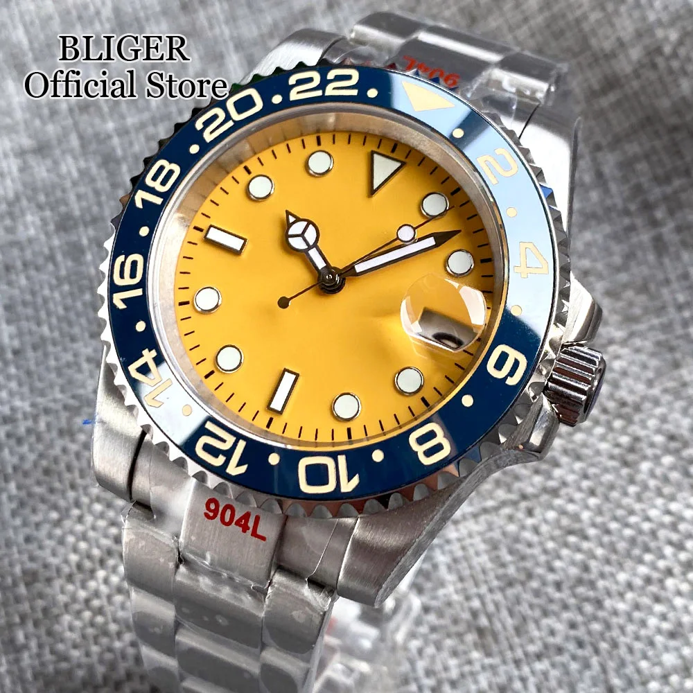 BLIGER-40mm-NH35A-Movement-Mechanical-Automatic-Watch-For-Men-Luminous ...