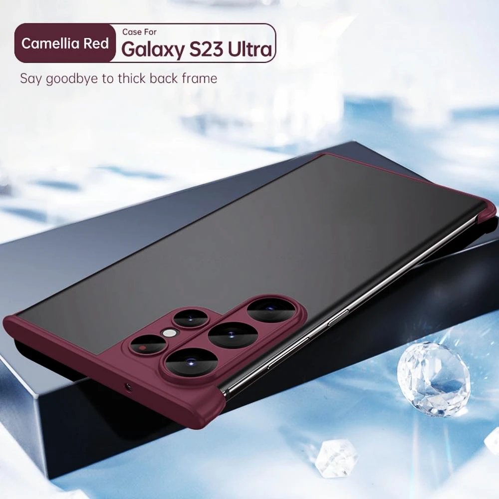 Corner Pad Case For Samsung Galaxy S23 S22 Ultra Back Real Bare TPU ...