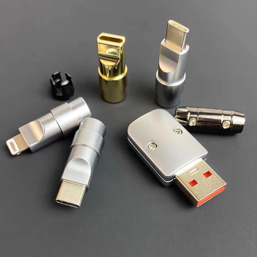 Mobile phone plug accessories type C shell USB metal shell silicone ...