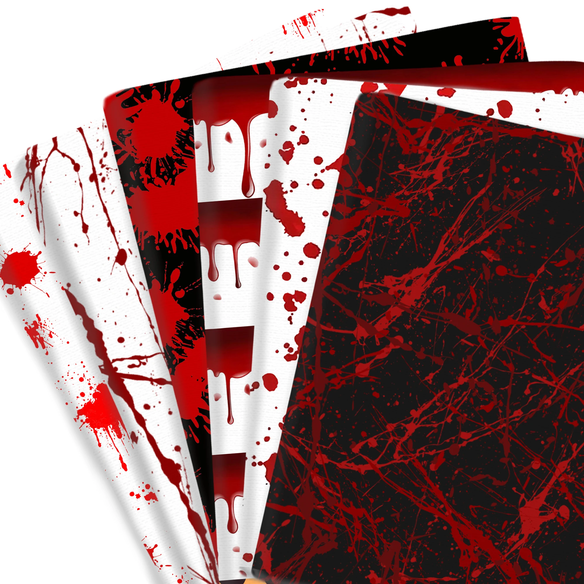 50*145cm Halloween Horror Paint Splatter Blood Polyester Cotton Fabric ...