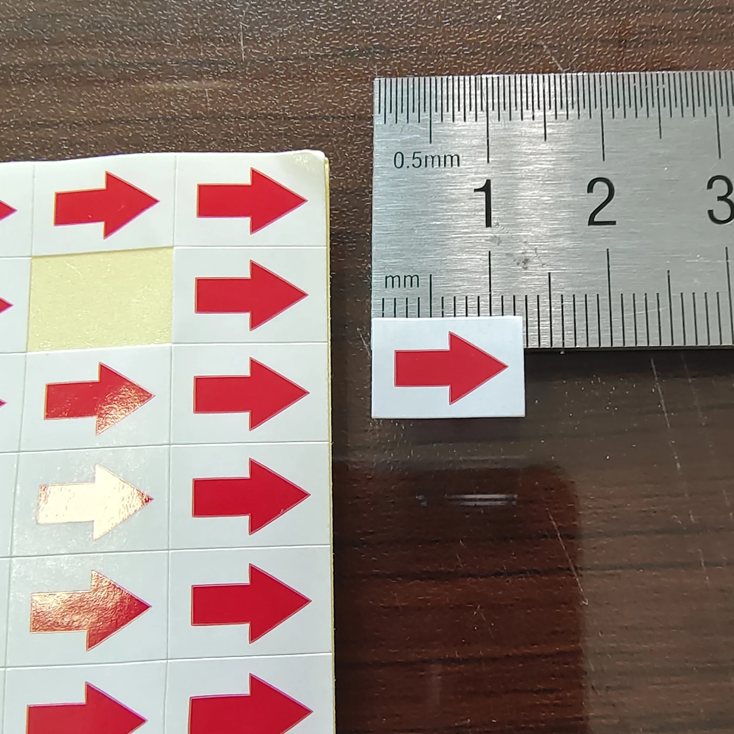 1000pcs 12x9mm Red Arrow Paper Label Sticker for Direction Indication ...